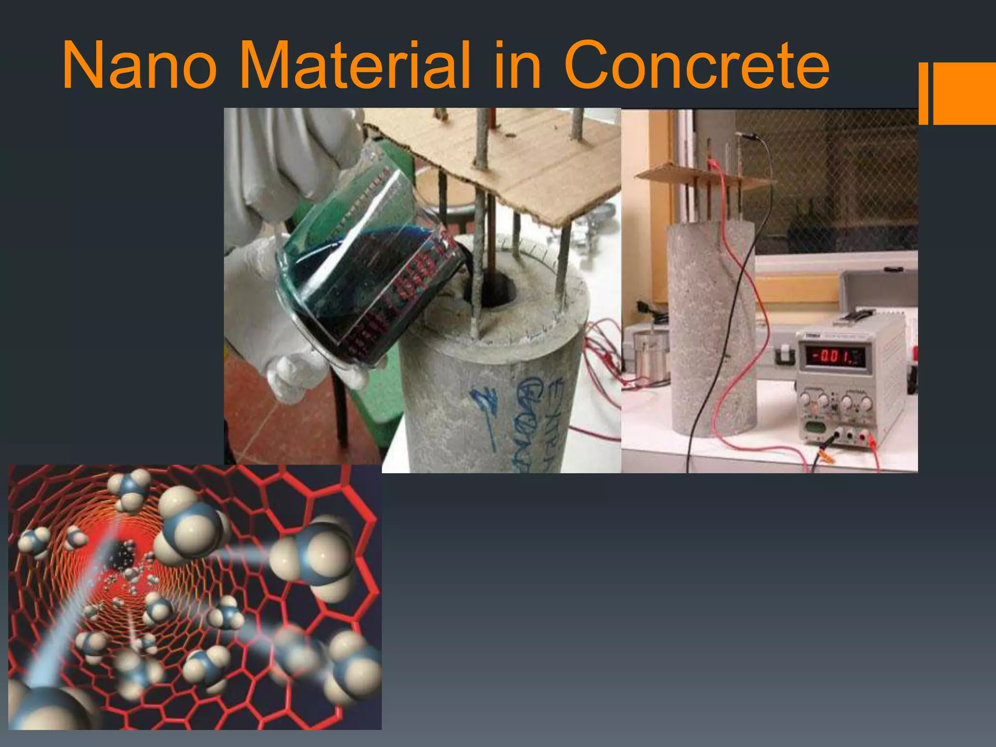 Nano materials in concrete | PPTX