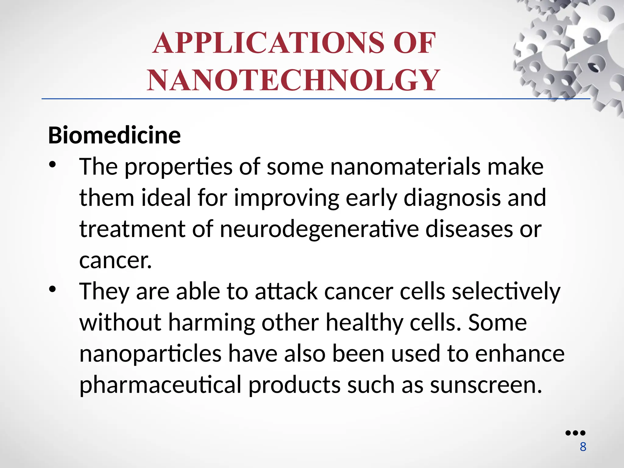 nanomaterials and their properties and applications | PPTX