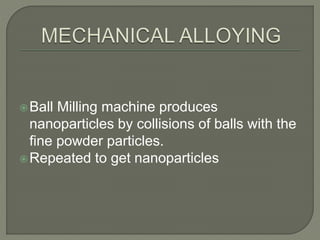 preparation of Nanomaterials | PPTX