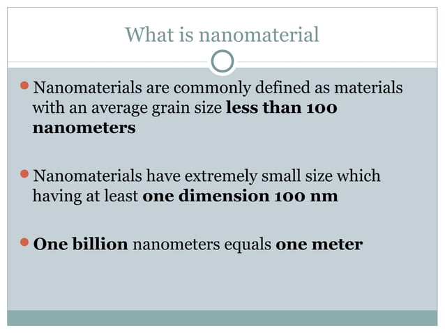 Nanomaterials | PPT