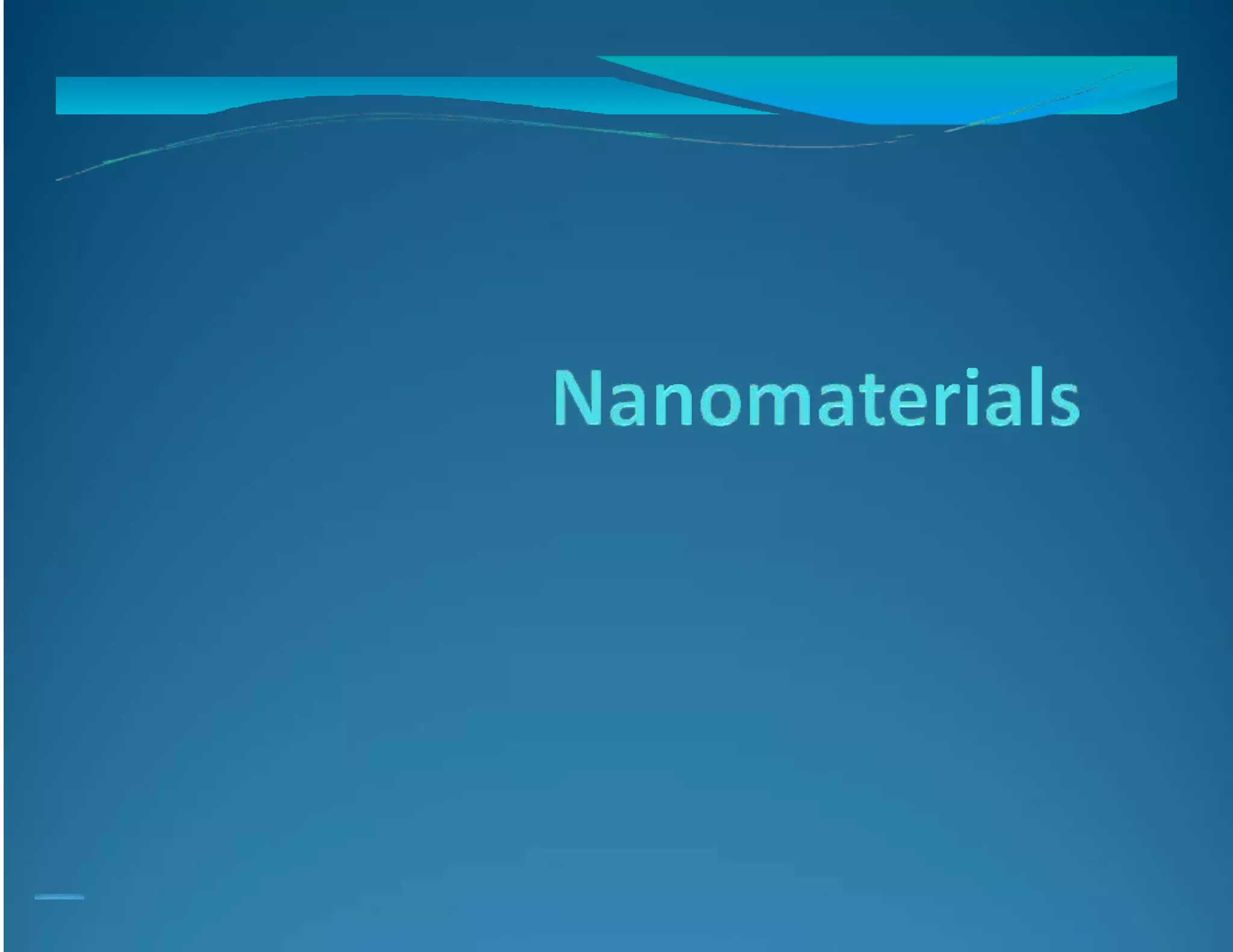 Nanomaterials | PPTX