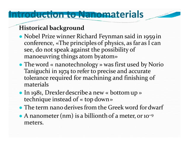 Nanomaterials | PPTX | Chemistry | Science