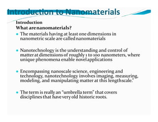 Nanomaterials | PPTX
