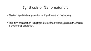 Nanomaterials | PPTX