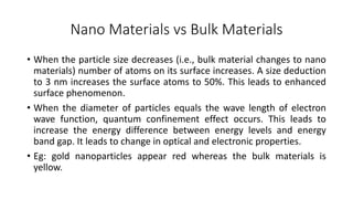 Nanomaterials | PPTX