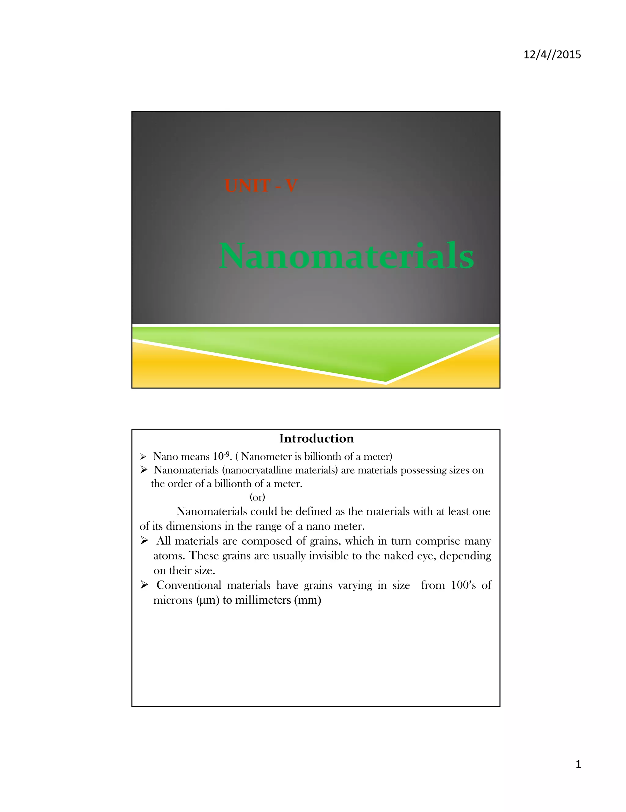 Nanomaterials | PDF