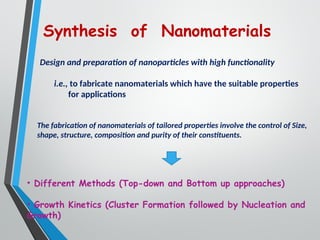 principles of nanomaterials and manufacturing.ppt