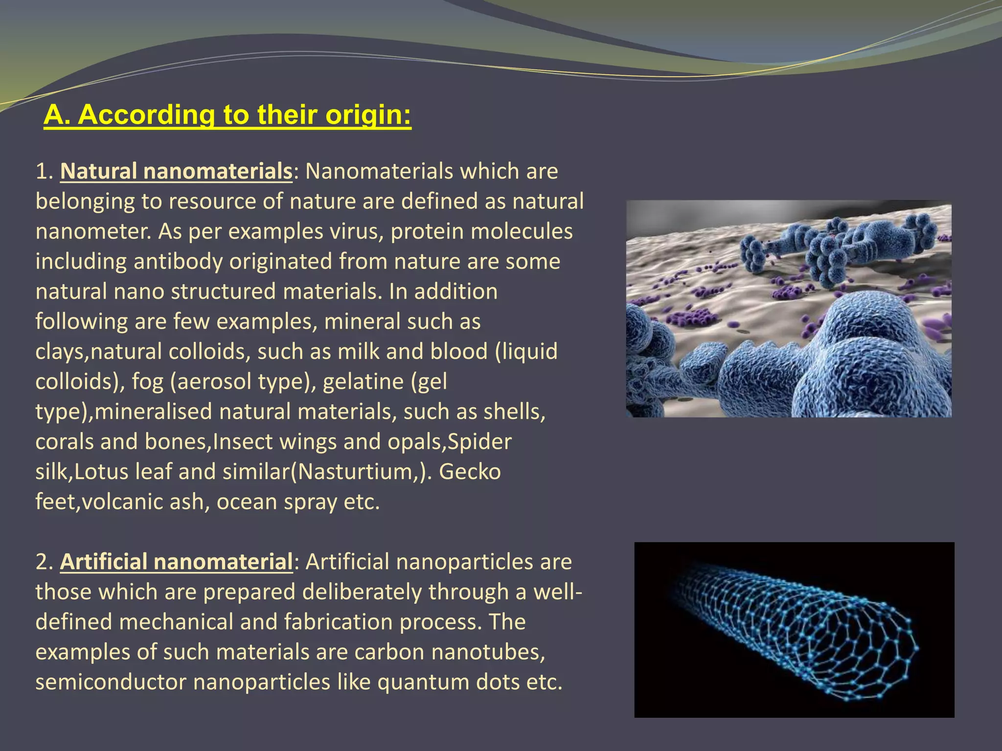 Nanomaterials and nanoparticles | PPTX