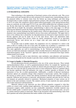 NANOMATERIALS AND NANOTECHNOLOGY: FUTURE EMERGING TECHNOLOGY | PDF