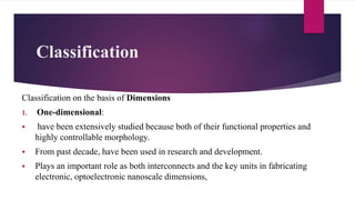 Nanomaterials and their classification | PPTX