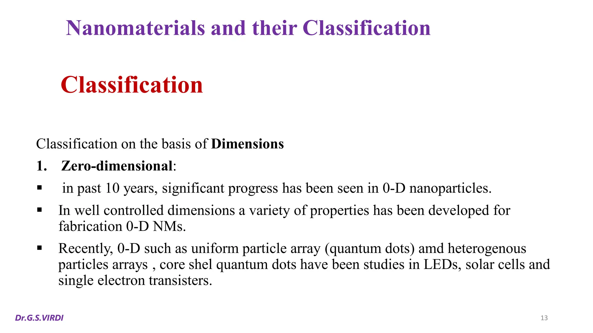 “Nanomaterials and Their Classification: A Fundamental Introduction” | PDF