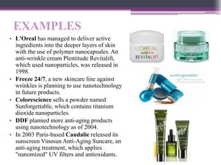Nanomaterials in cosmetics | PPTX