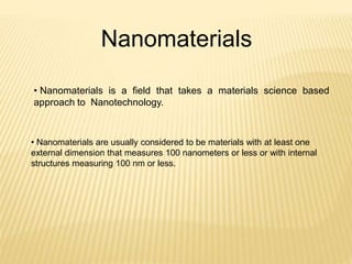 Nano materials in bomb detection ppt | PPT
