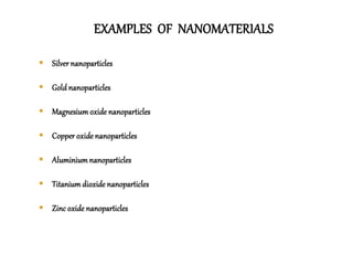 Nanomaterials and Anti-microbial agents | PPTX