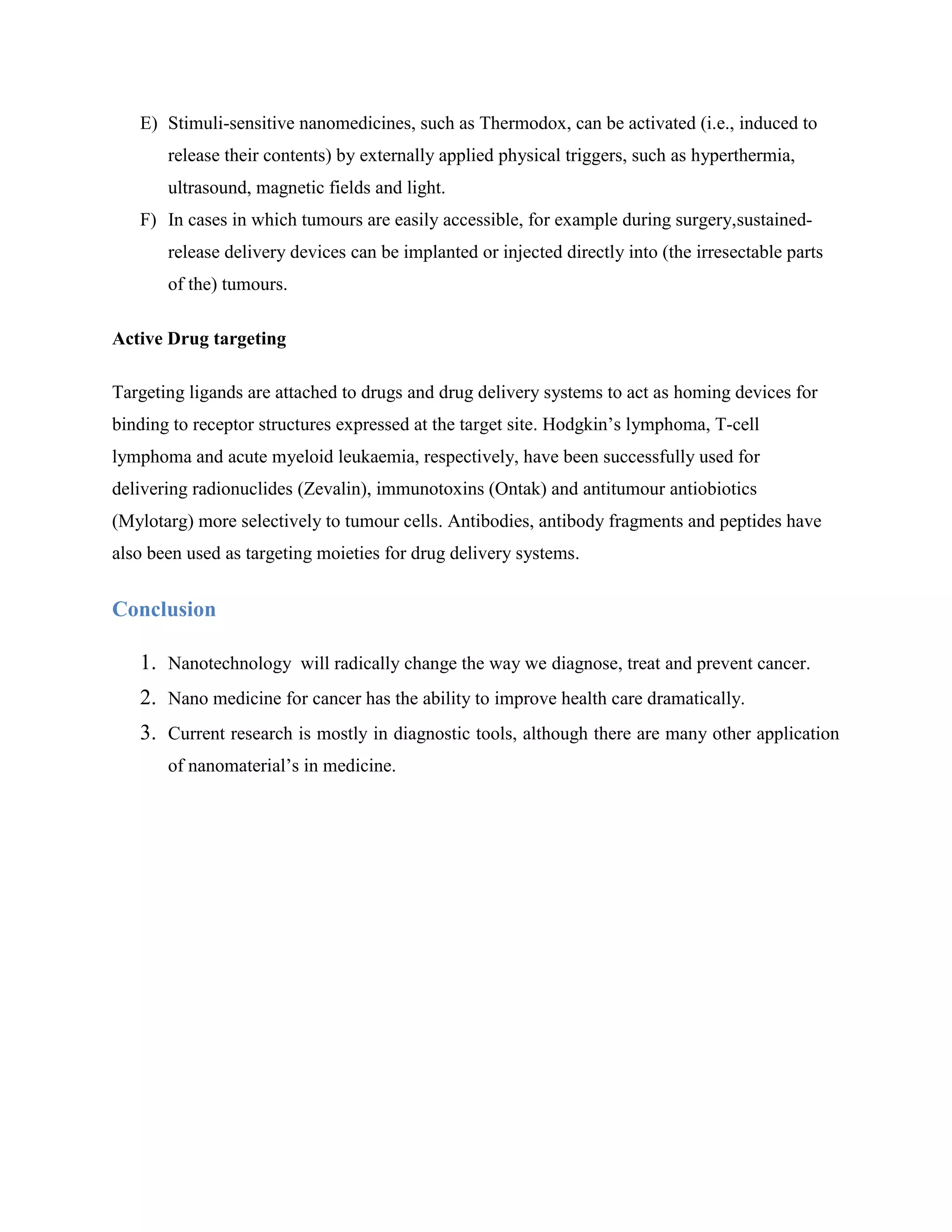 Nanomedicine | PDF