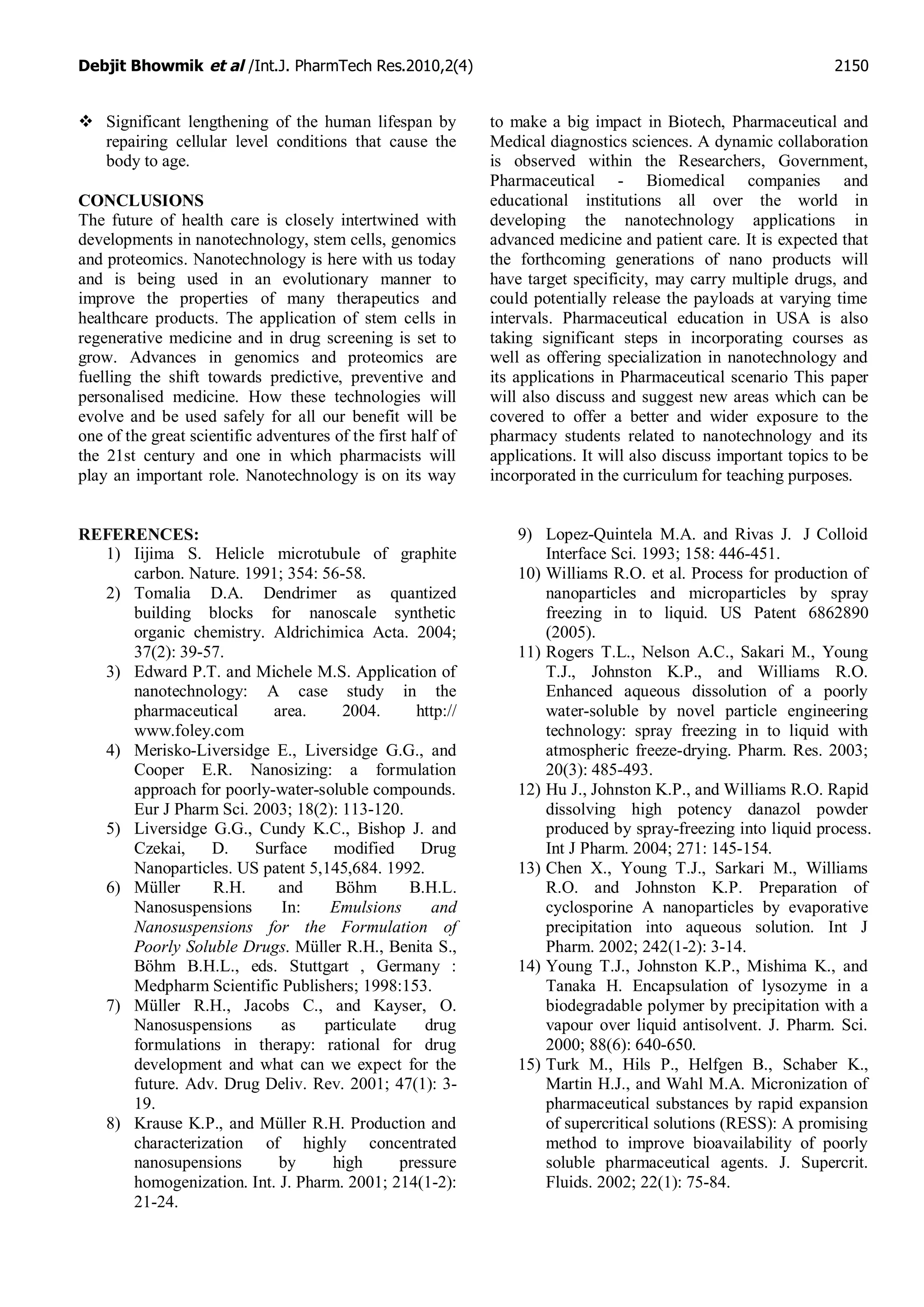 Nanomedicine - An Overview.pdf | Chemistry | Science