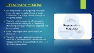 Nanomedicine (nanotechnology in medicine ) | PPTX