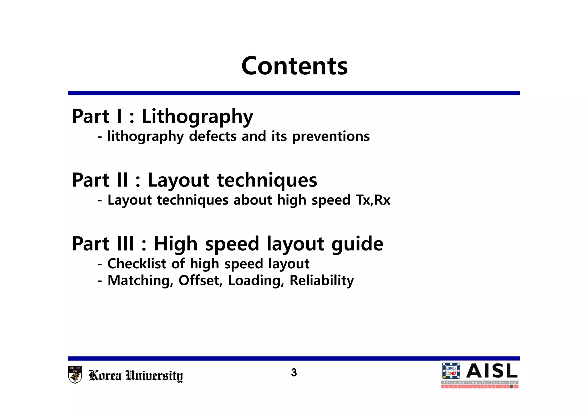 Nanometer layout handbook at high speed design | PDF