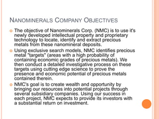 Nanominerals Corp | PPTX