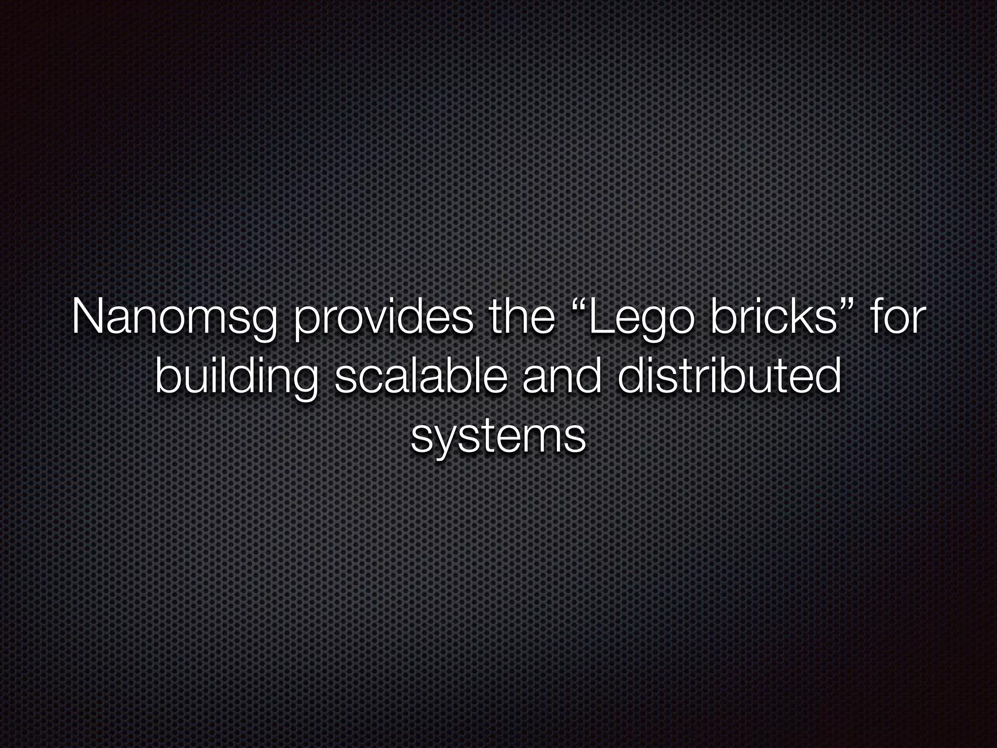 Nanomsg - Scalable Networking Library | PPT