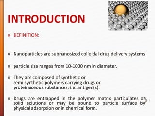 Nanoparticle targeted drug delivery system | PPTX
