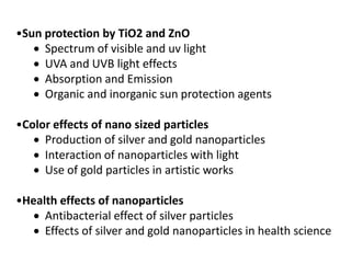 Nanoparticles in Cosmetics and Health | PPT