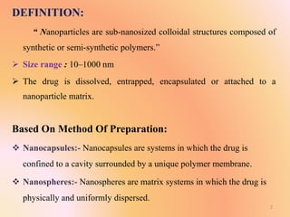 Nanoparticles | PPTX