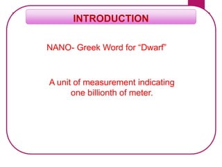 Nano particles | PPTX