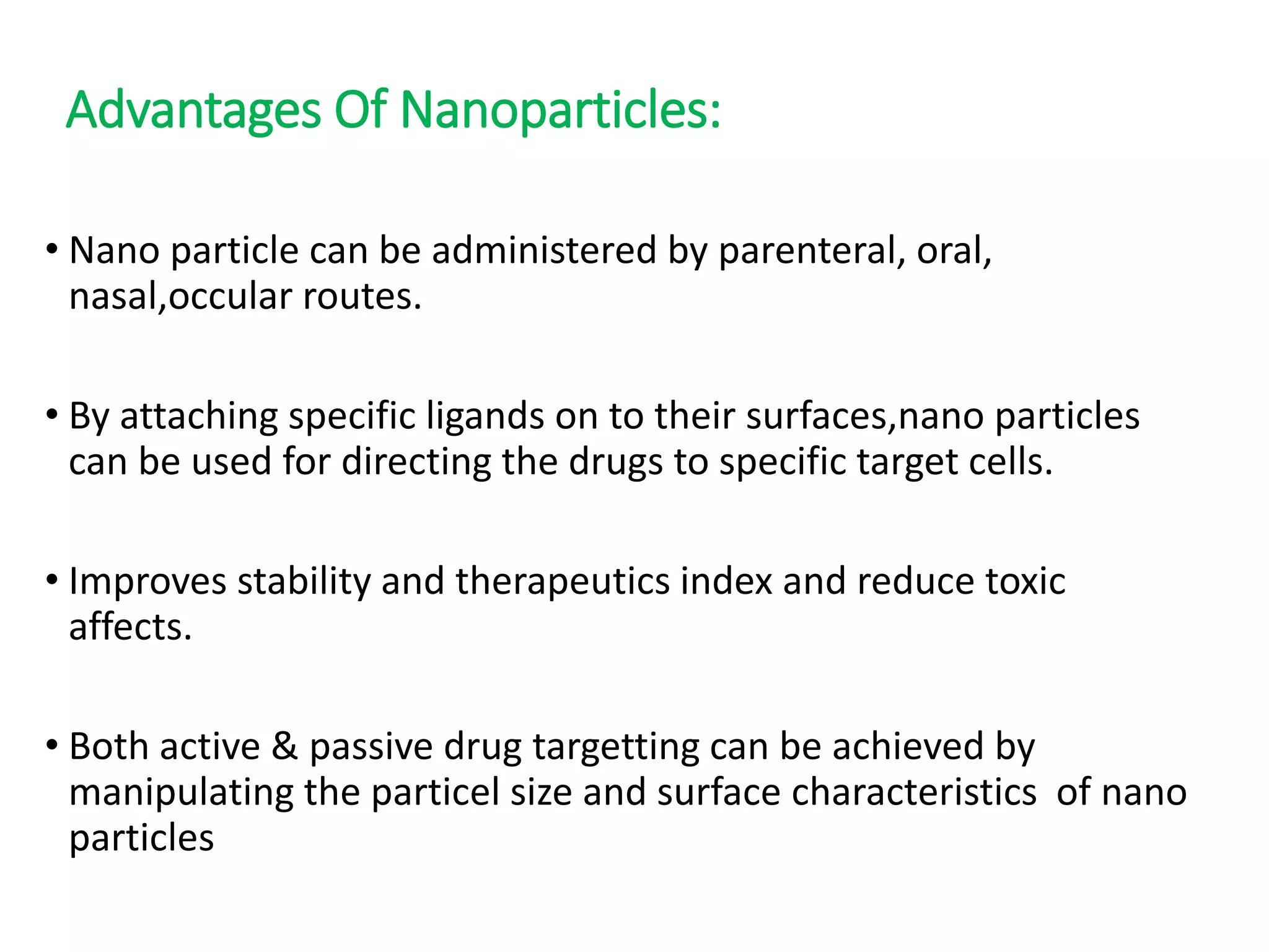 Nanoparticles | PPTX
