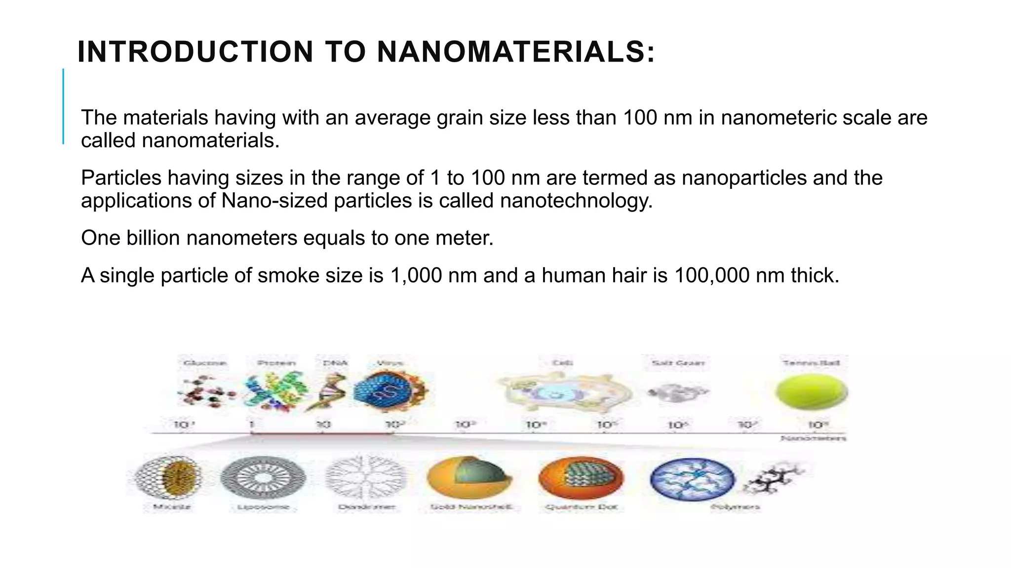 Nanoparticles and their applications | PPTX