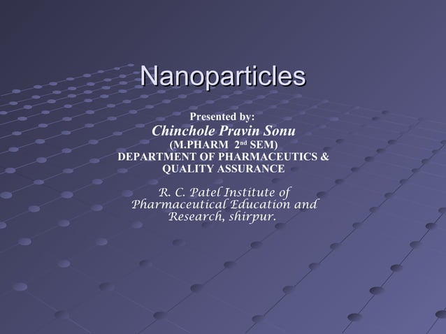 Nanoparticles | PPT