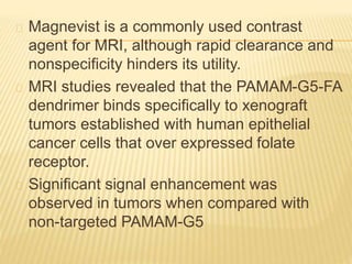 Nanoparticles for magnetic resonance imaging | PPTX