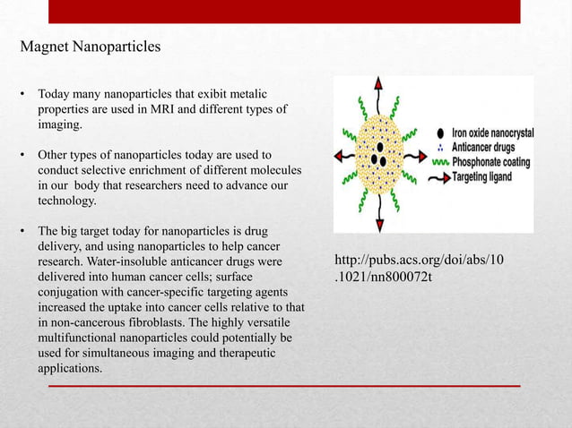 Nanoparticles in biomedical imaging 1 | PPTX