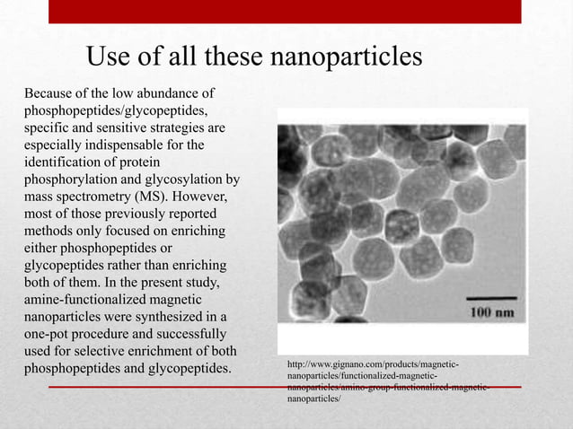 Nanoparticles in biomedical imaging 1 | PPTX
