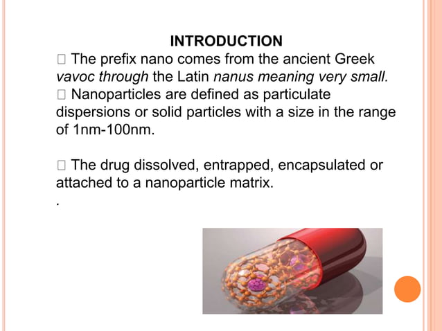 Nanoparticles ppt | PPTX