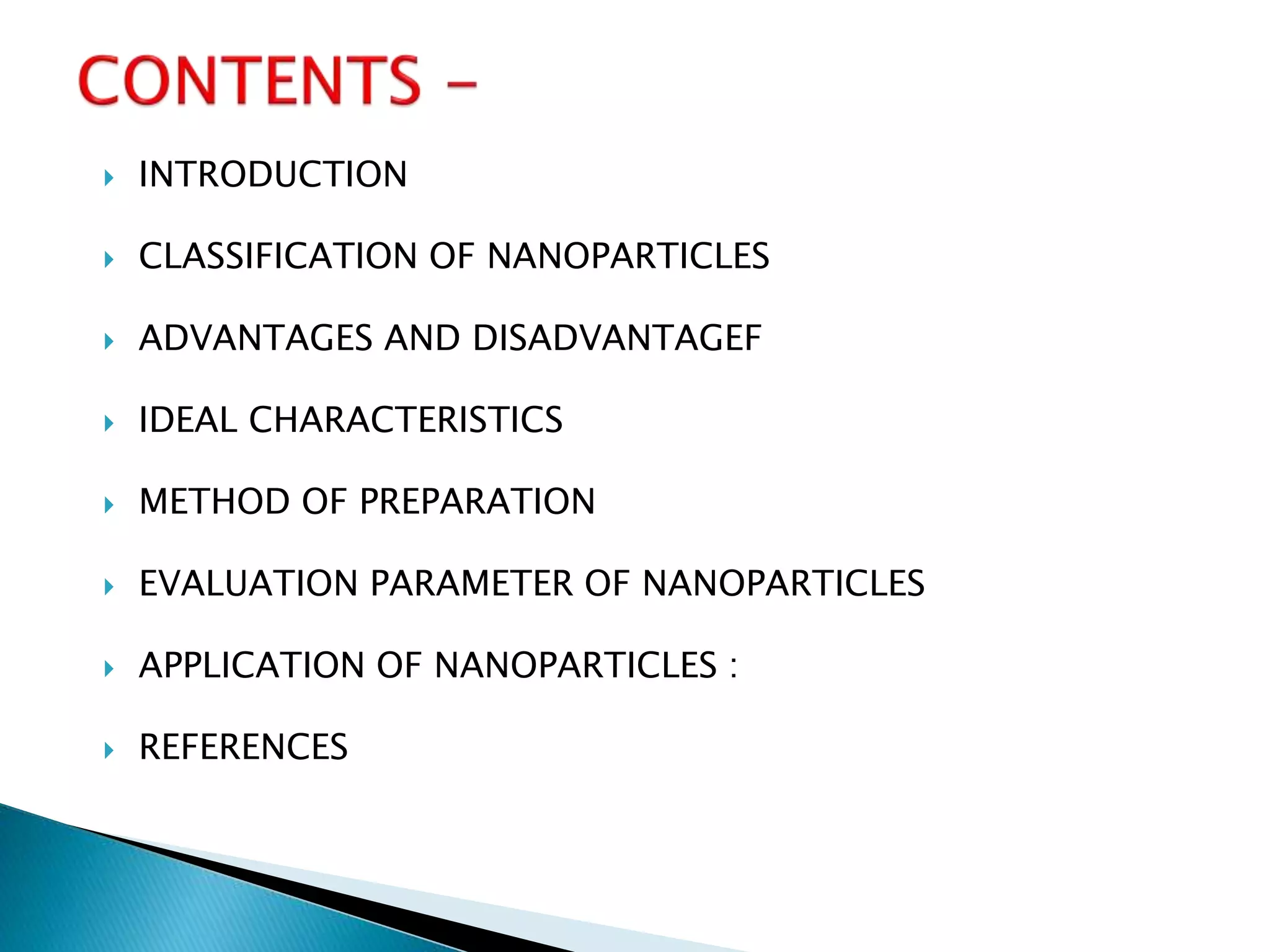 Nanoparticles | PPTX