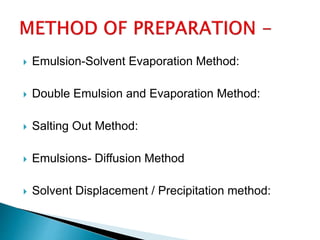 Nanoparticles | PPTX