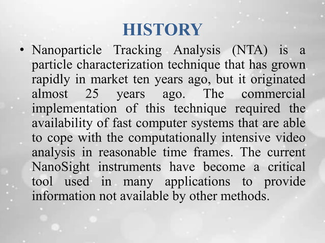 Nanoparticle tracking analysis | PDF
