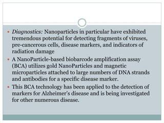 Nanoparticle use in pharmaceutical analysis | PPTX