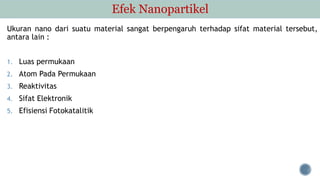 Nanopartikel, nanosains, nanoteknologi | PPTX