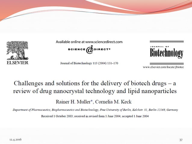 Stability of nanoparticles | PPTX