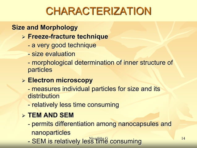 introduction of nanoparticles, advantages and disadvantages, characterization and applications ...
