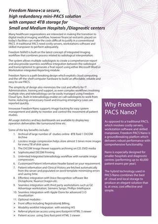 INNOWAVE FREEDOM NANO PACS | PDF