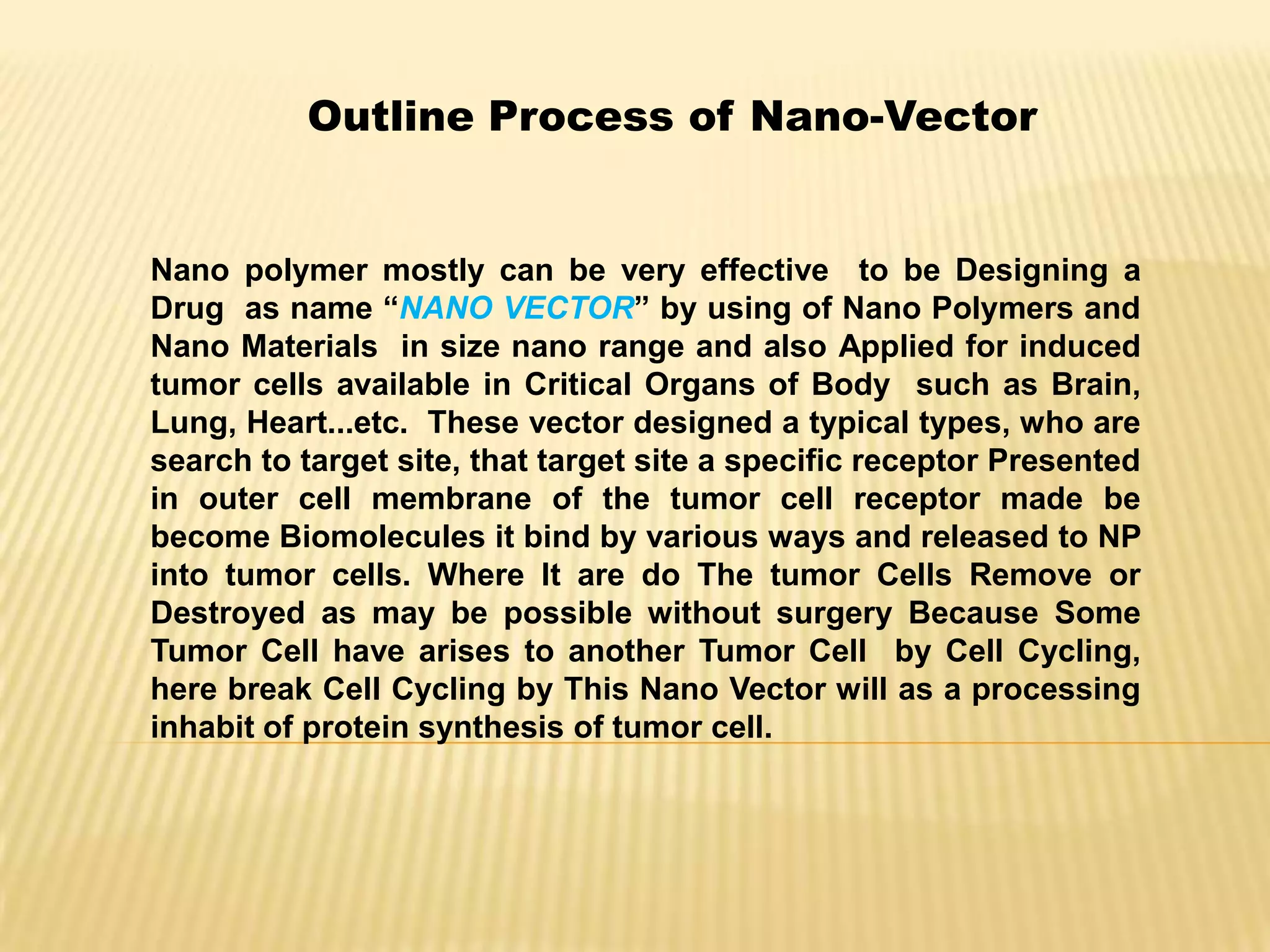 Nano Based Polymers and Applications in Drug Delivery | PPTX
