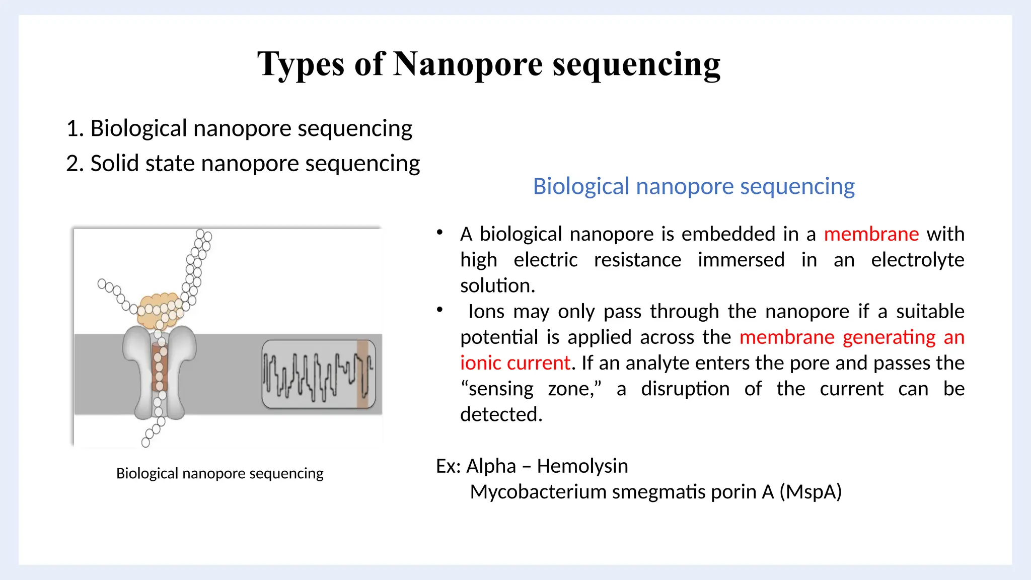 Nanopore-Sequencing - Advance sequencing method | PPTX
