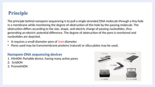 Nanopore-Sequencing - Advance sequencing method | PPT