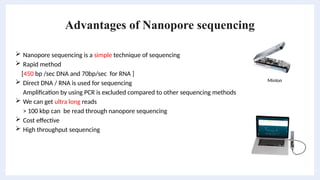 Nanopore-Sequencing - Advance sequencing method | PPTX
