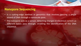 Nanopores Sequencing it's type, procedure.pptx