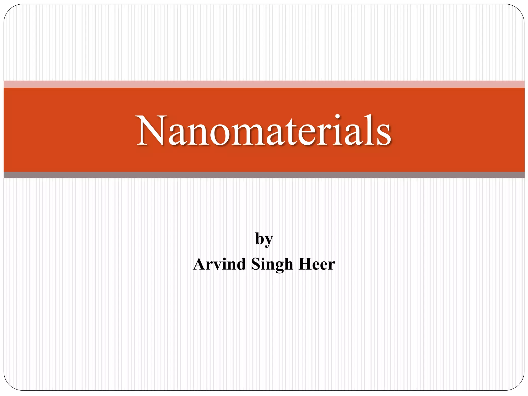Nanomaterials | PPTX