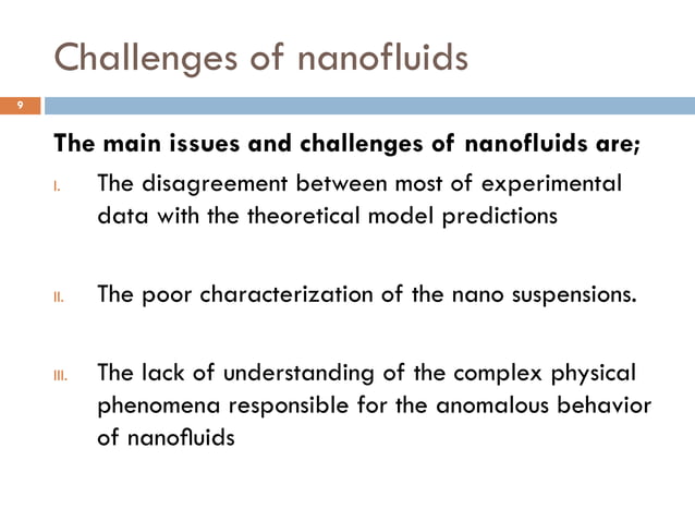 Nanofluids: preparation, characterization and applications | PDF